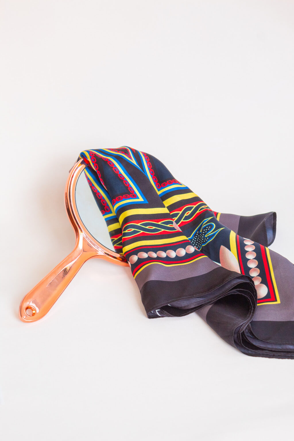 Luxury Toghu-Inspired Silk Scarf- Cameroon Heritage Accessory